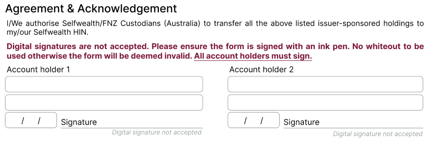 How do I transfer issuer-sponsored shares to my Selfwealth account ...