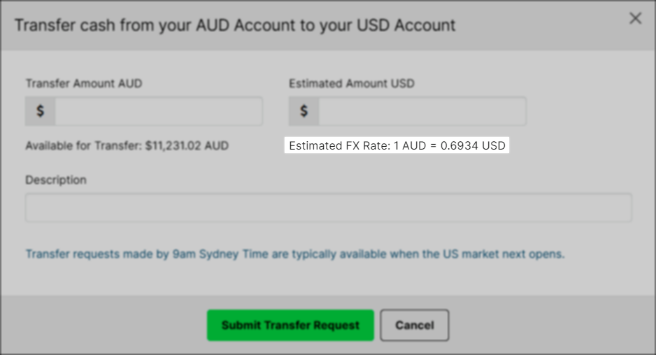 What is the foreign exchange rate used for international cash transfers ...